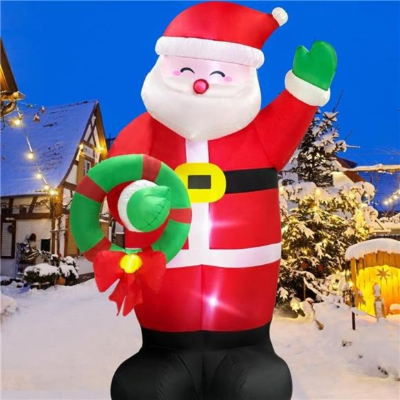 Holiday | 6ft Christmas Inflatable Santa Outdoor Yard Decorations Blow ...